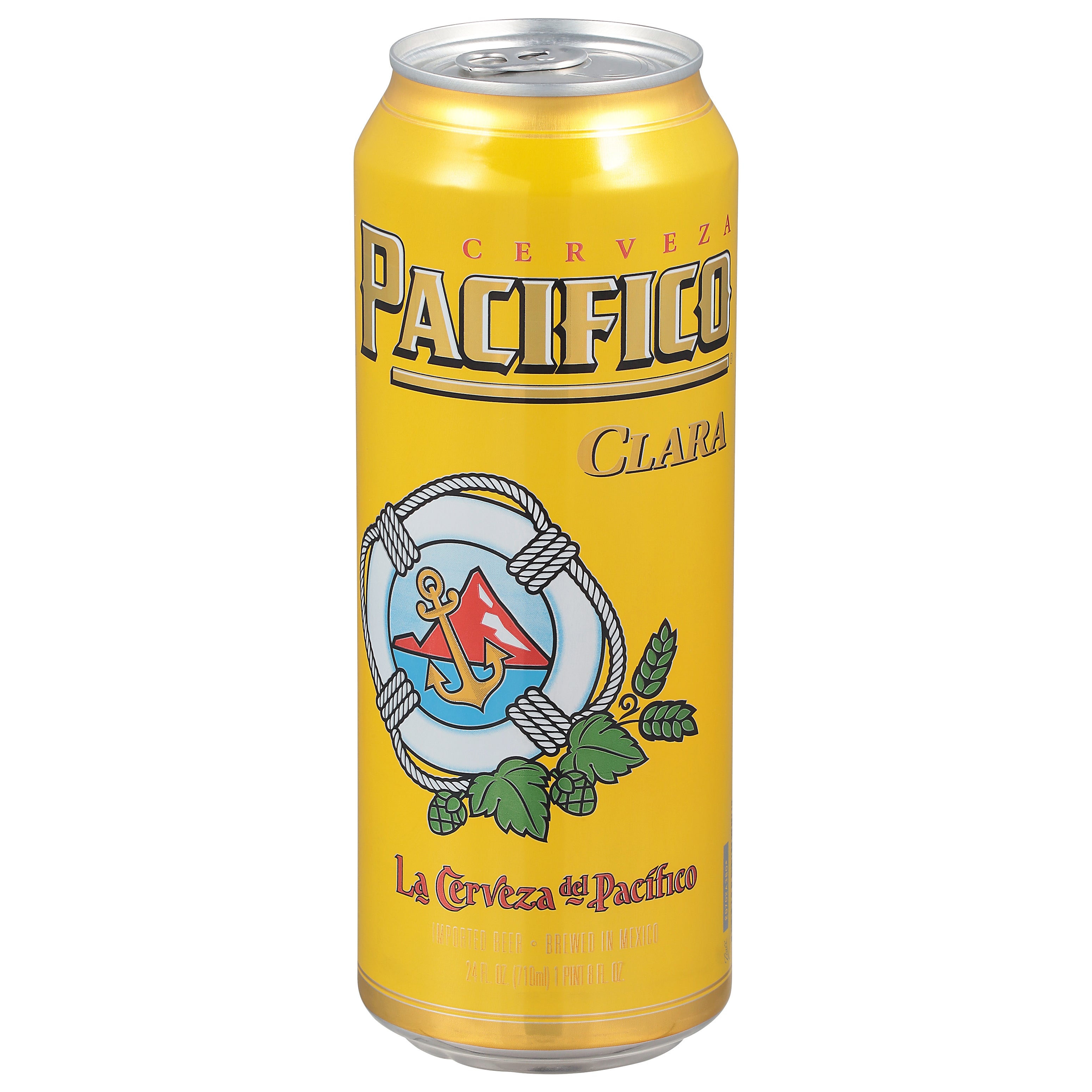Cerveza mexicana Pacifico Clara, lata de 710 ml (24 onzas líquidas), 4 ...